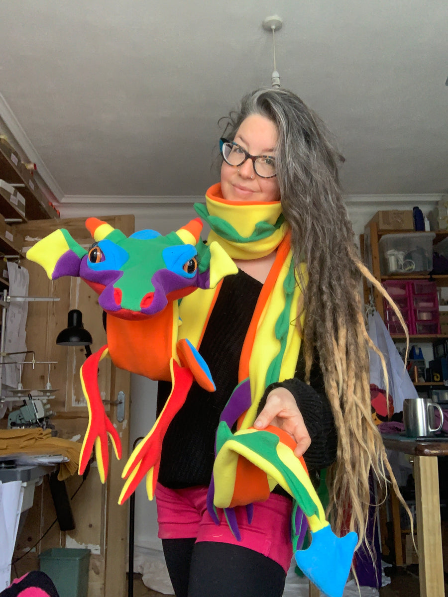 Dragon Scarf - Digital Sewing Pattern + Tutorial Download – Féerie Telle